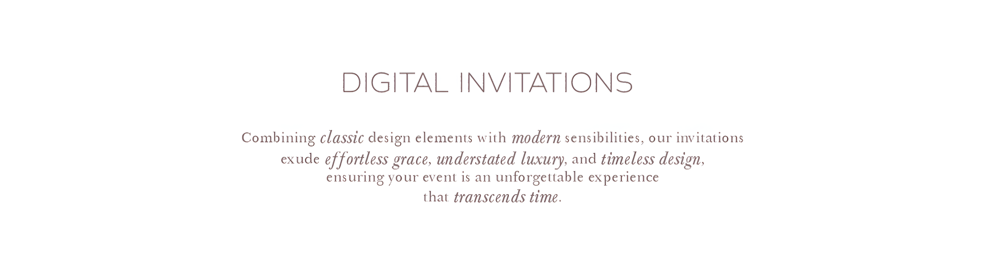 Digital Invitations